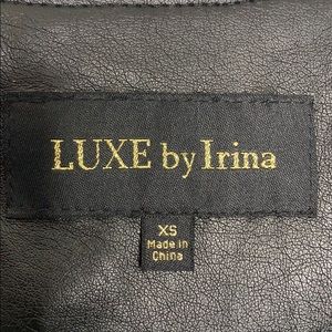 Luxe | Jackets & Coats | Luxe By Irina Floral Cutout Vegan Leather ...